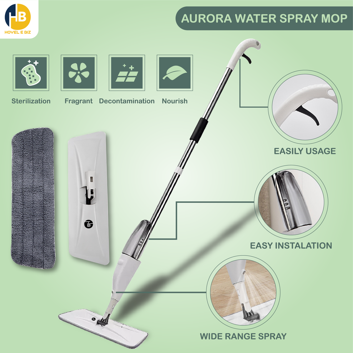 Water Spray Mop – Hovel E Biz